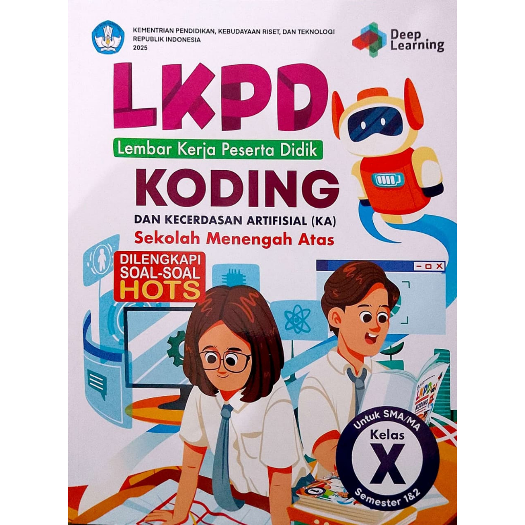 Jual LKPD KODING KELAS 10,11,12 DEEP LEARNING KURIKULUM MERDEKA SMA/MA ...