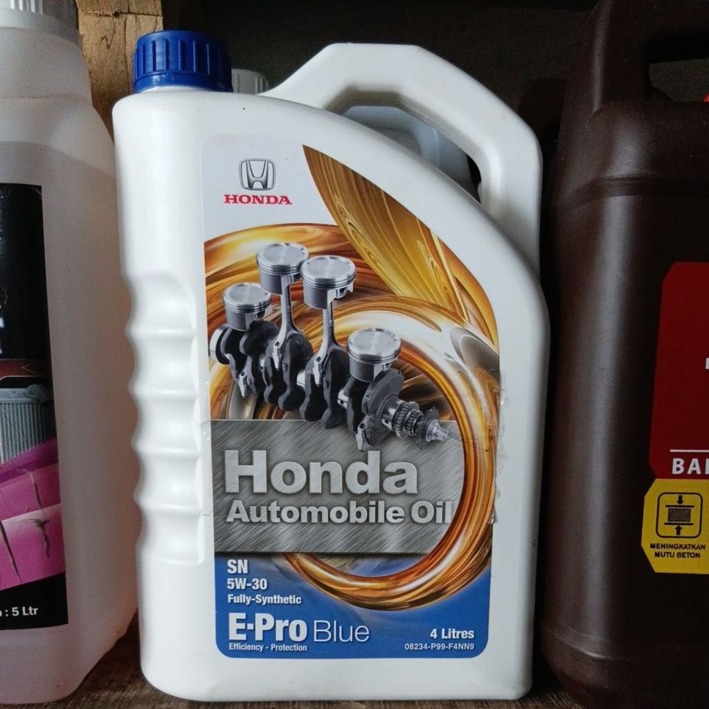 Jual OLI HONDA E-PRO BLUE SN GF-5 SAE 5W-30 GALON 4 LITER FULLY ...