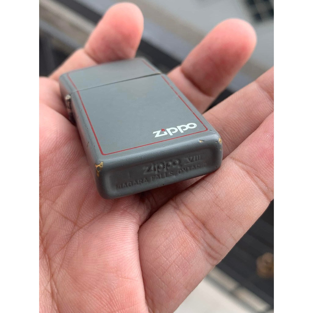 Jual Original Case Only Zippo Slim Niagara Falls Ontario Grey Matte ...