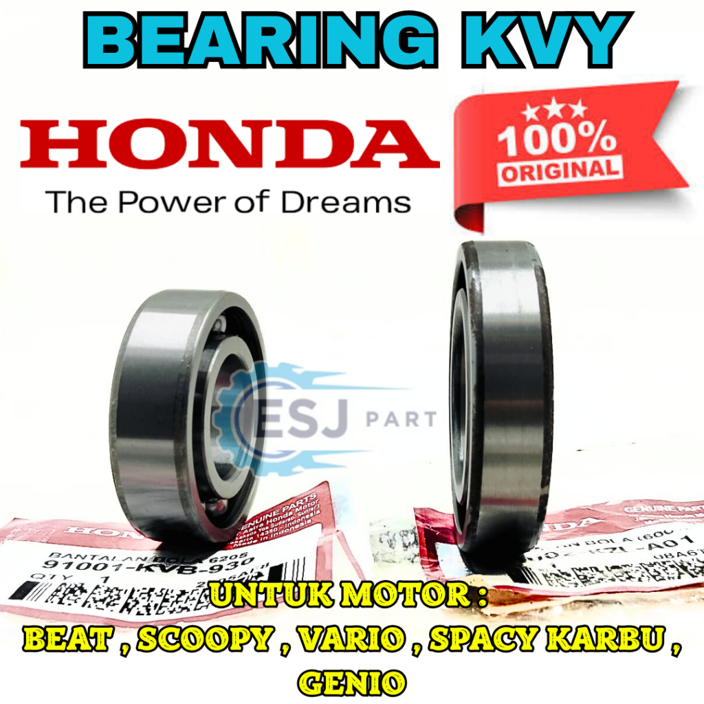 Jual BEARING KRUK AS 2-PCS KVY(6007&6205) BeAT,Scoopy,Vario,Spacy (karburator),Genio KUALITAS ...