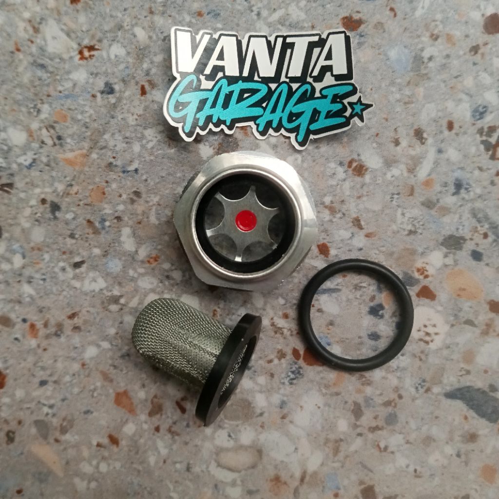 Jual Baut Tutup Filter Oli Transparan ALUMINIUM CNC Matic Beat Vario ...