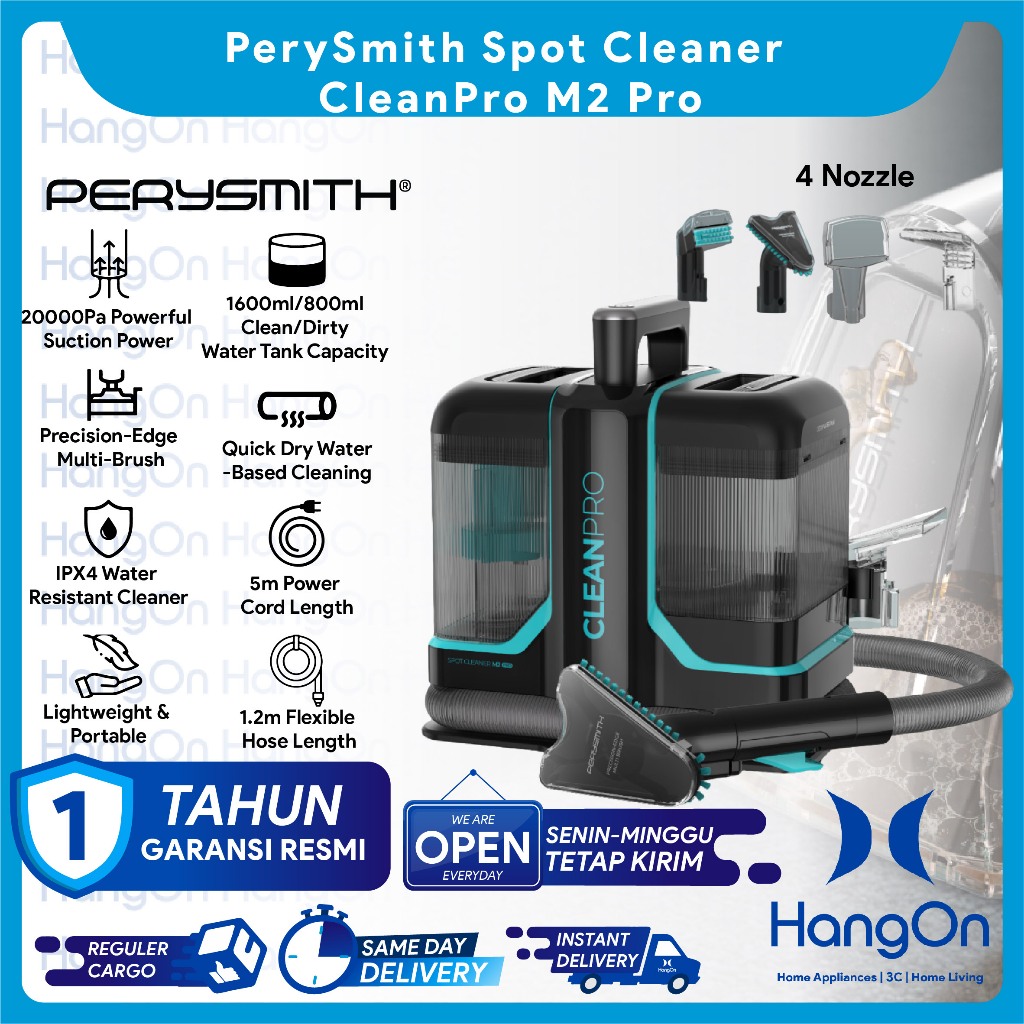 Jual PerySmith M2 Pro Spot Cleaner CleanPro Series 20000Pa Suction ...
