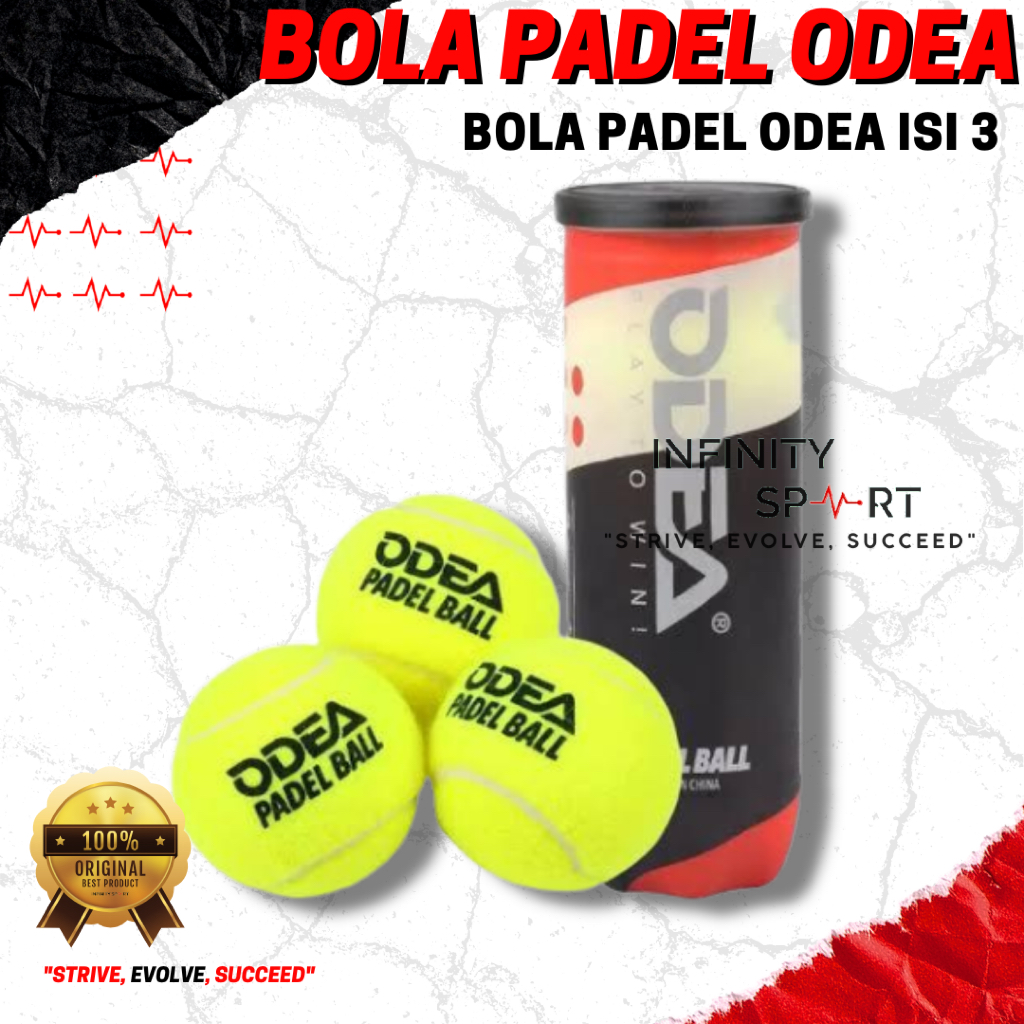 Jual Bola padel ODEA ORIGINAL Padel ball Odea Original isi 3 pcs ...