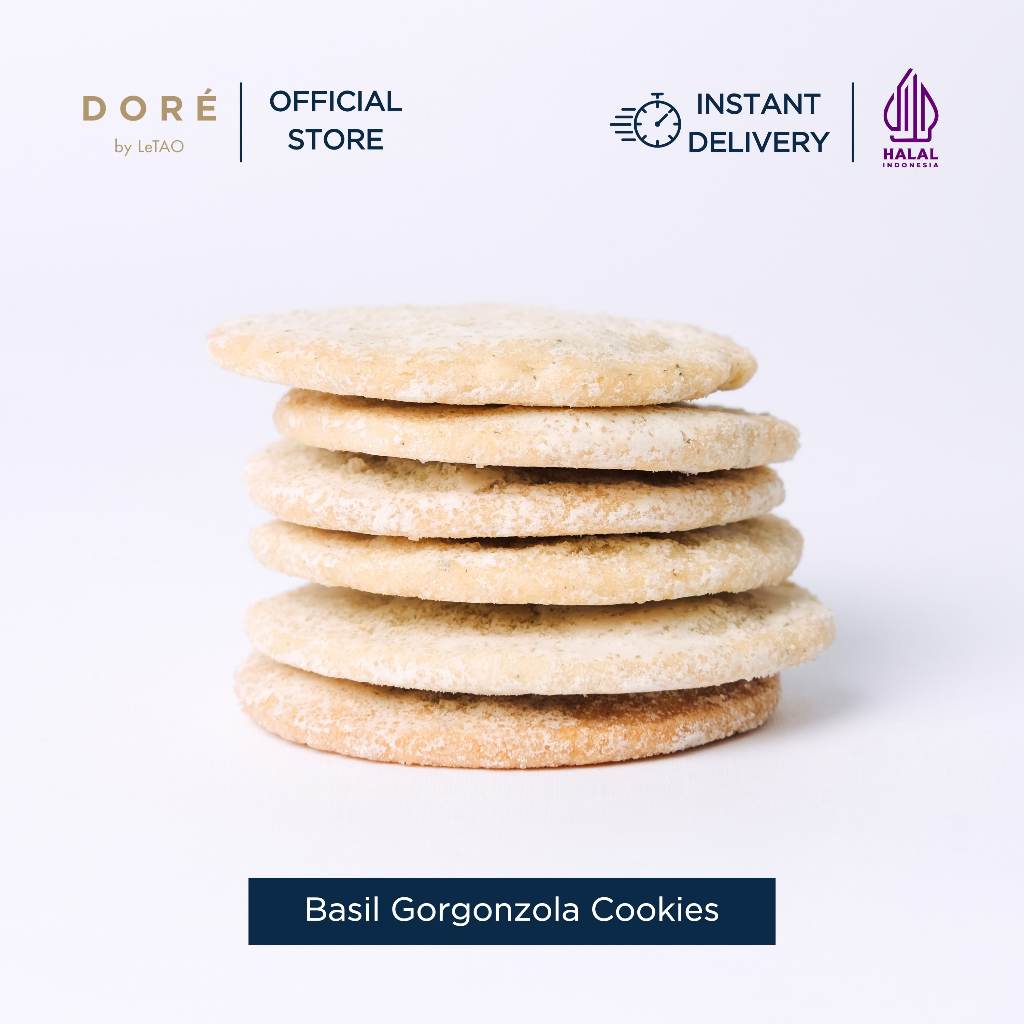 Jual DORE by LeTAO Basil & Gorgonzola Cheese Cookies | Shopee Indonesia