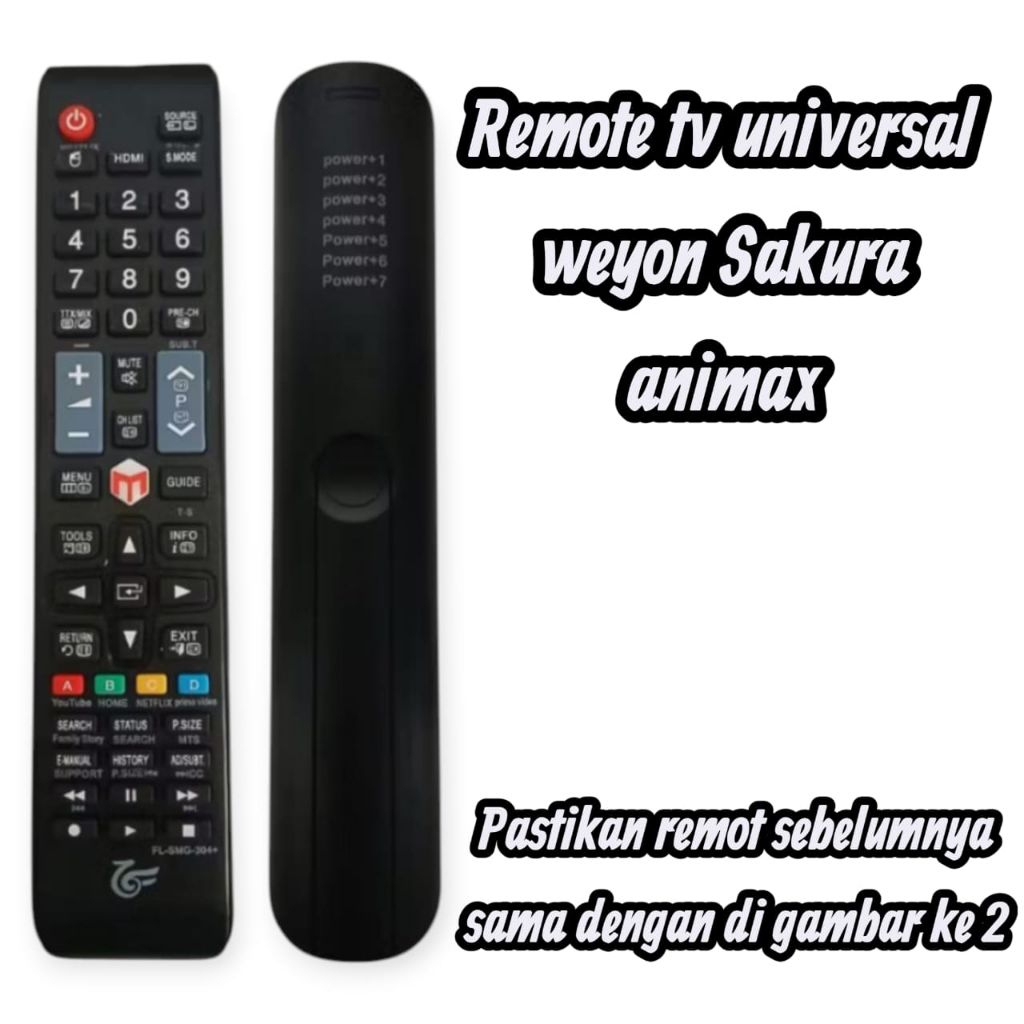 Jual Remote tv weyon animax sakura multi/Remot pengganti tv weyon smart ...