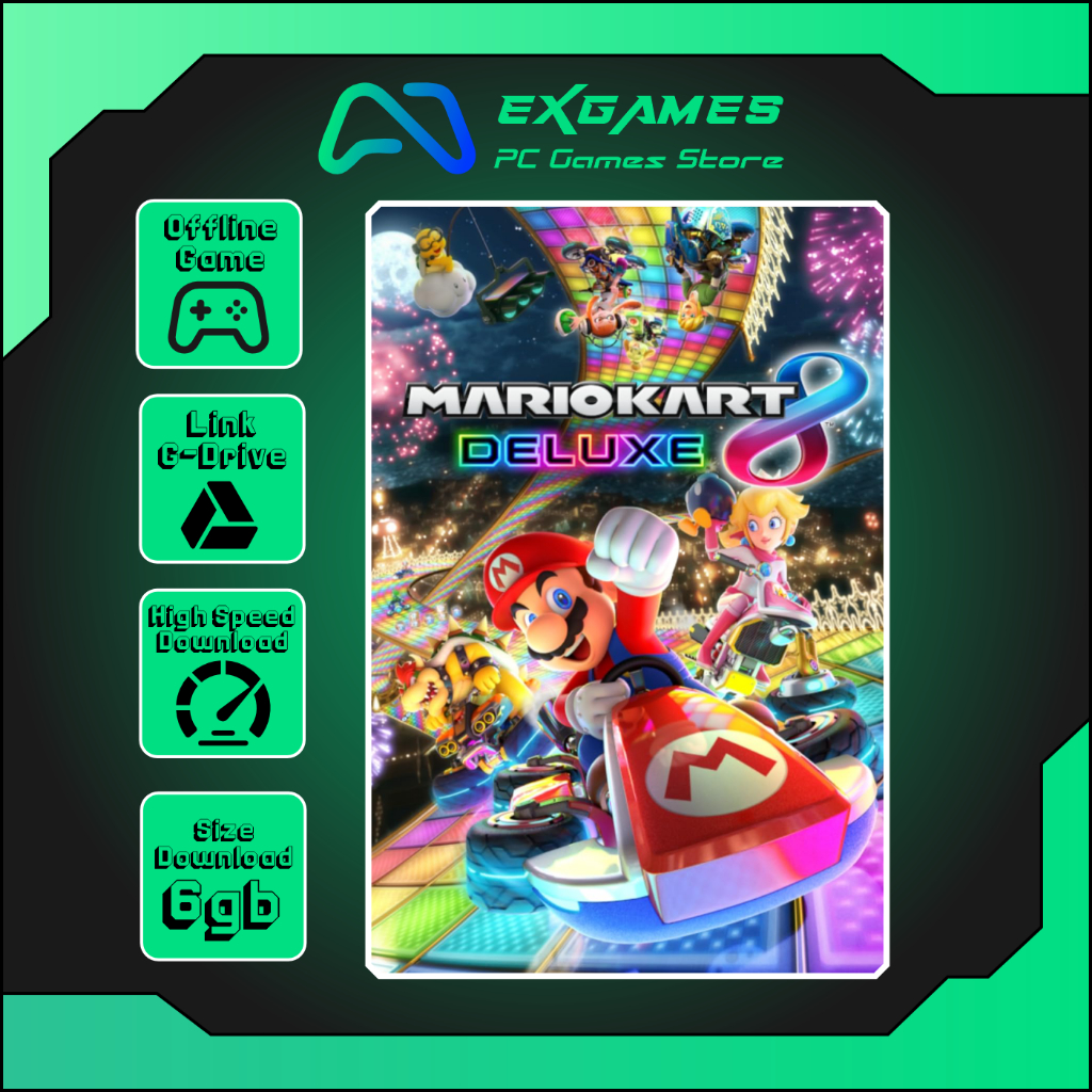 Jual Mario Kart 8 Deluxe Edition NS Game + With Emulator | Game Offline ...
