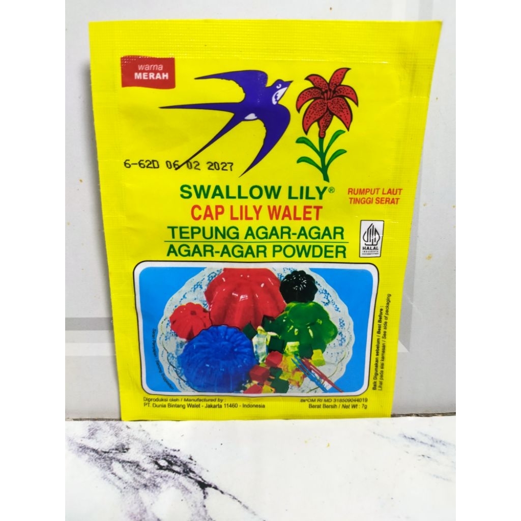 Jual Agar-agar powder Swallow Cap Lily Walet 1 pcs | Shopee Indonesia