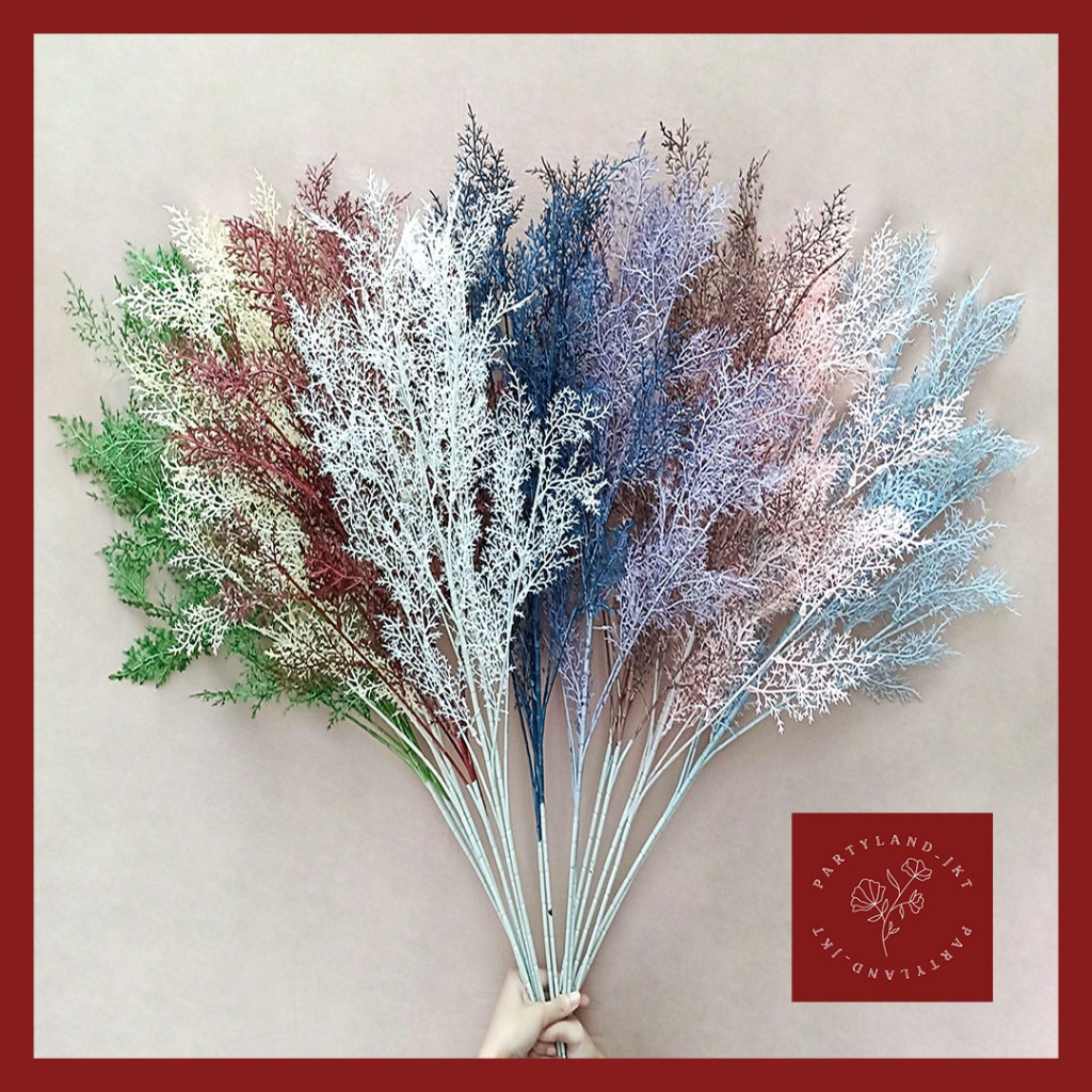 Jual Artificial Jumbo Misty Pine Leaf Daun Cemara Premium Asparagus ...