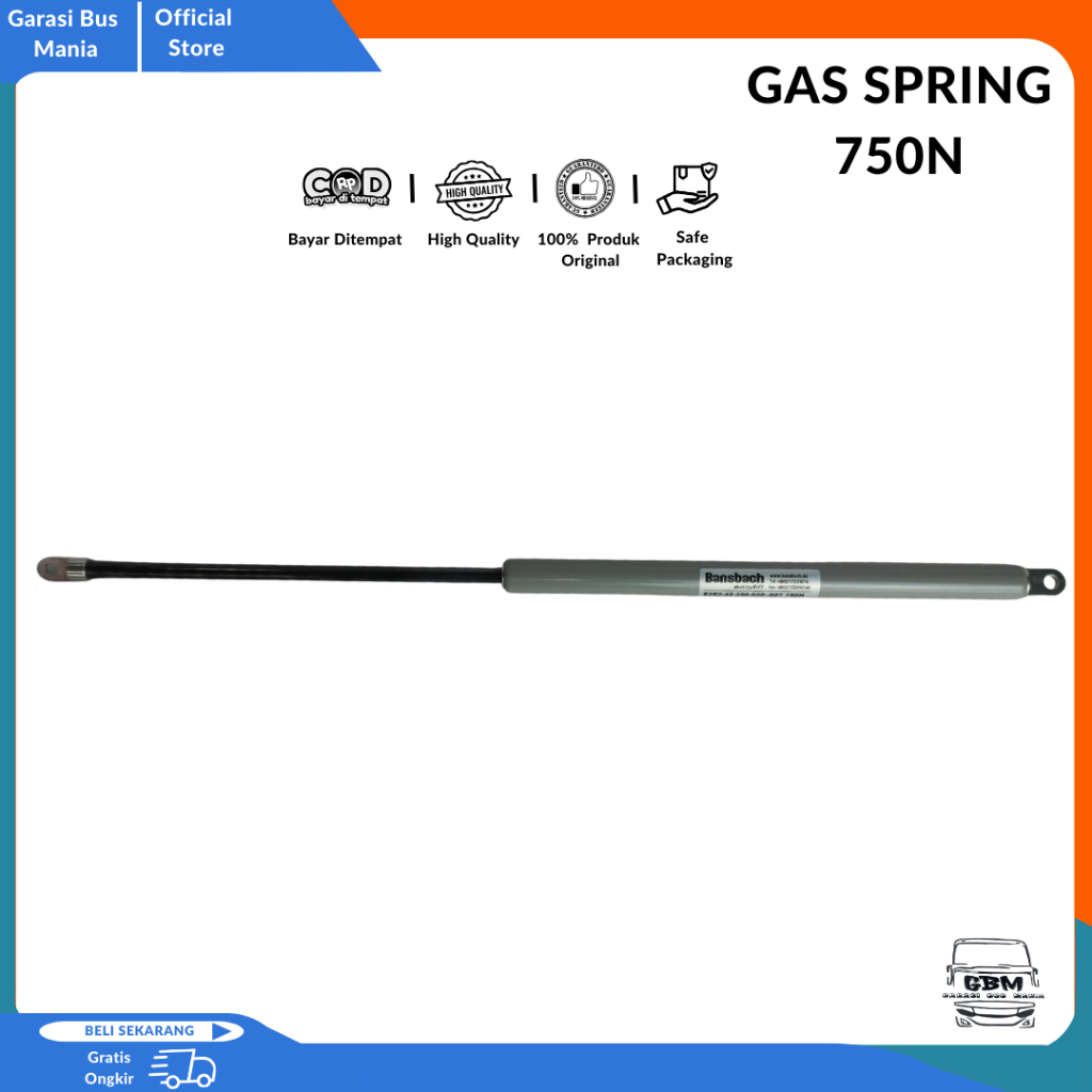 Jual Gas Spring 60CM 750N bansbach/Shock breker Bansbach 60CM 750N ...