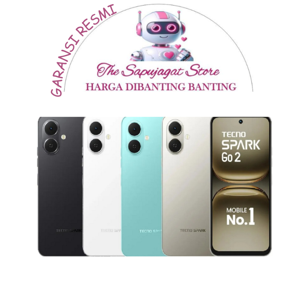 Jual Tecno Spark Go 2 3/64 4/64 4/128 New Segel Box Garansi Resmi Promo ...