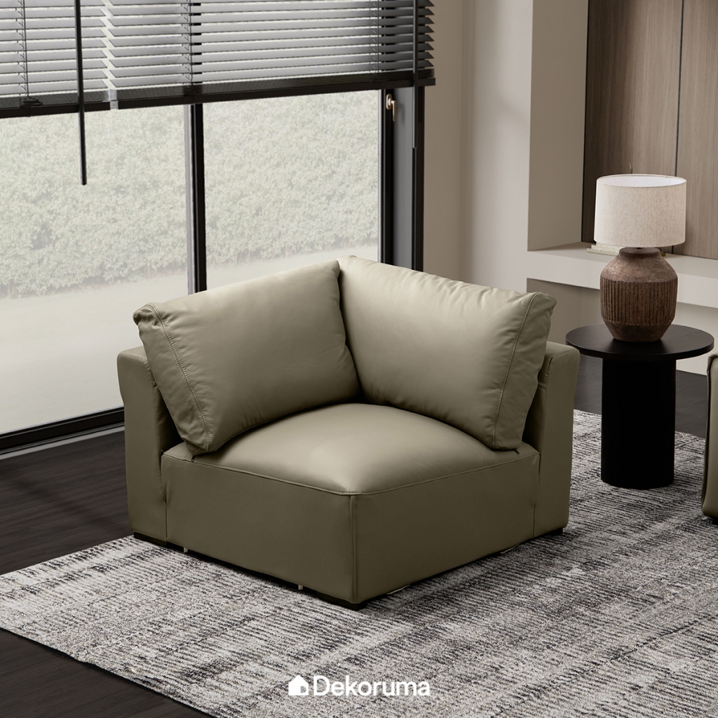 Jual Dekoruma Tenzo WEGNER Sofa Sudut 1 Seater Genuine Leather / Sofa ...