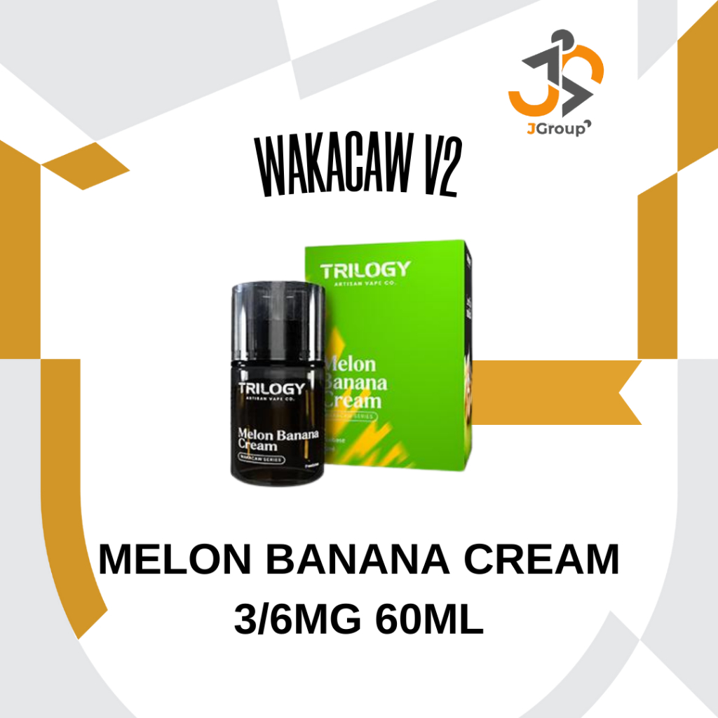 Jual WAKACAW MELON BANANA CREAM FREEBASE 60ML BY TRILOGY | LIQUID ...