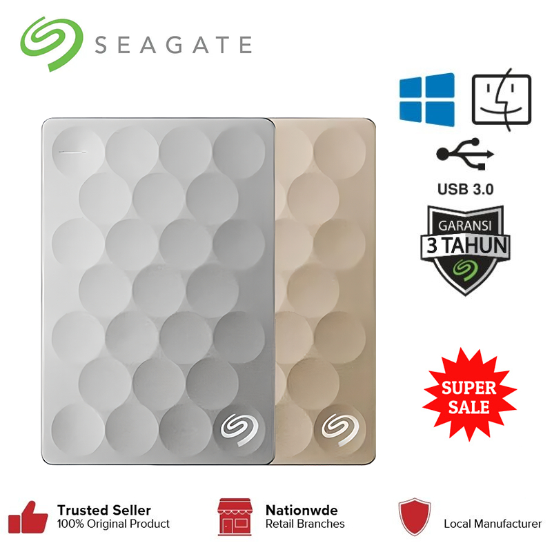 Jual Seagate Backup Plus Ultra Slim 2.5 inch Harddisk External 1TB 2TB ...
