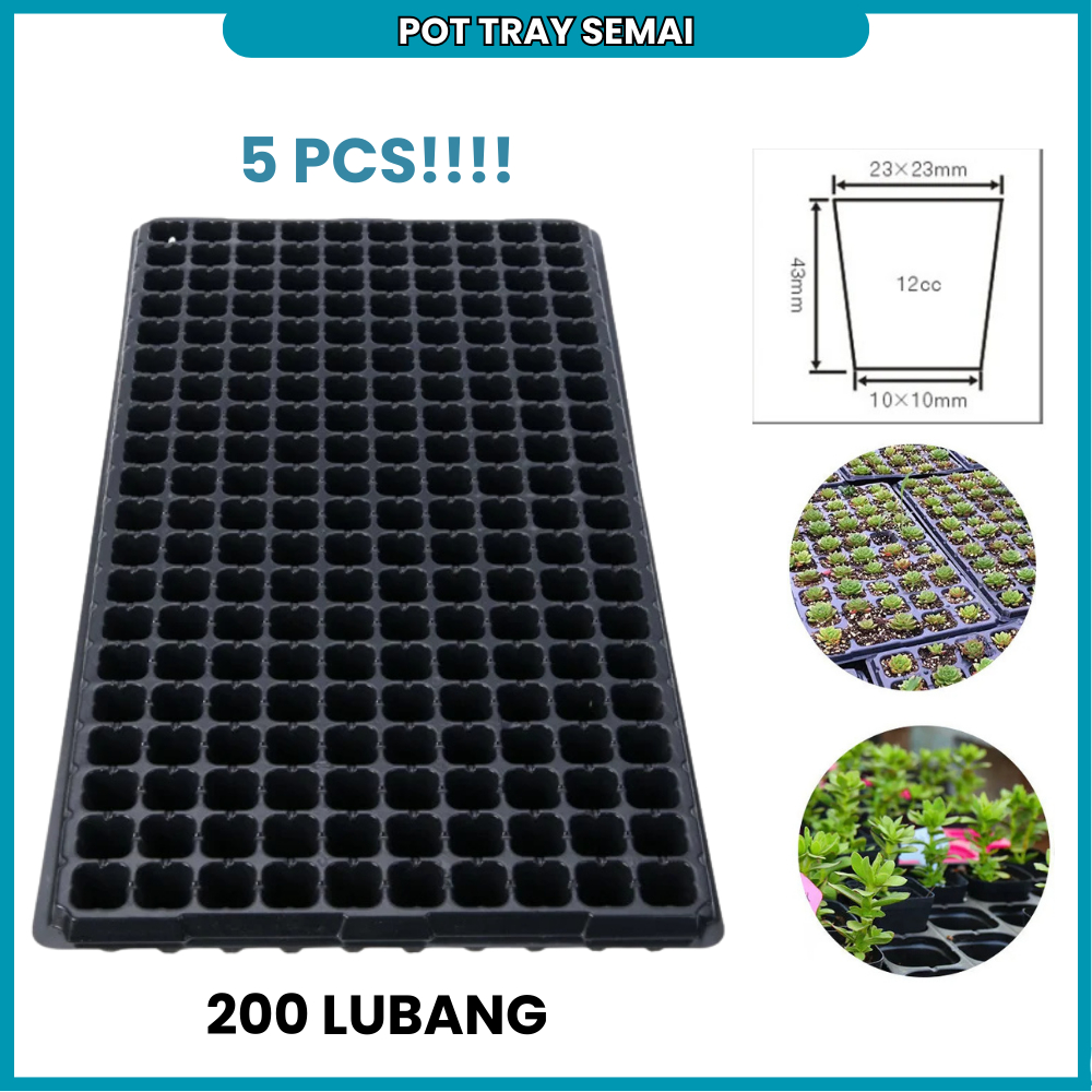 Jual Tray Semai Pot Tray Penyemaian Bibit Tanaman 32/50/105/200 Holes ...