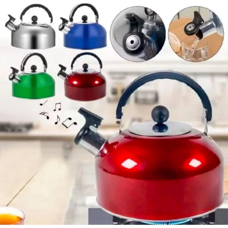 Jual TERBARU TEKO SIUL STAINLESS WARNA 3 LITER GSE | Shopee Indonesia
