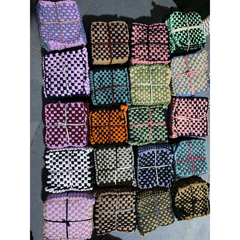 Jual cempal anyam harga 1kd(20pcs) / cempal anyam anti panas | Shopee ...