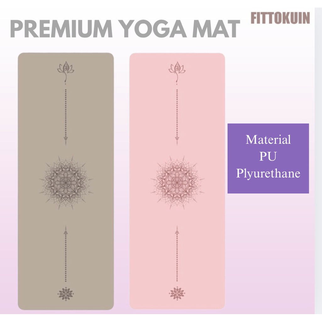Jual FITTOKUIN - Yoga Mat Line Premium PU / Matras Yoga Garis PU ...