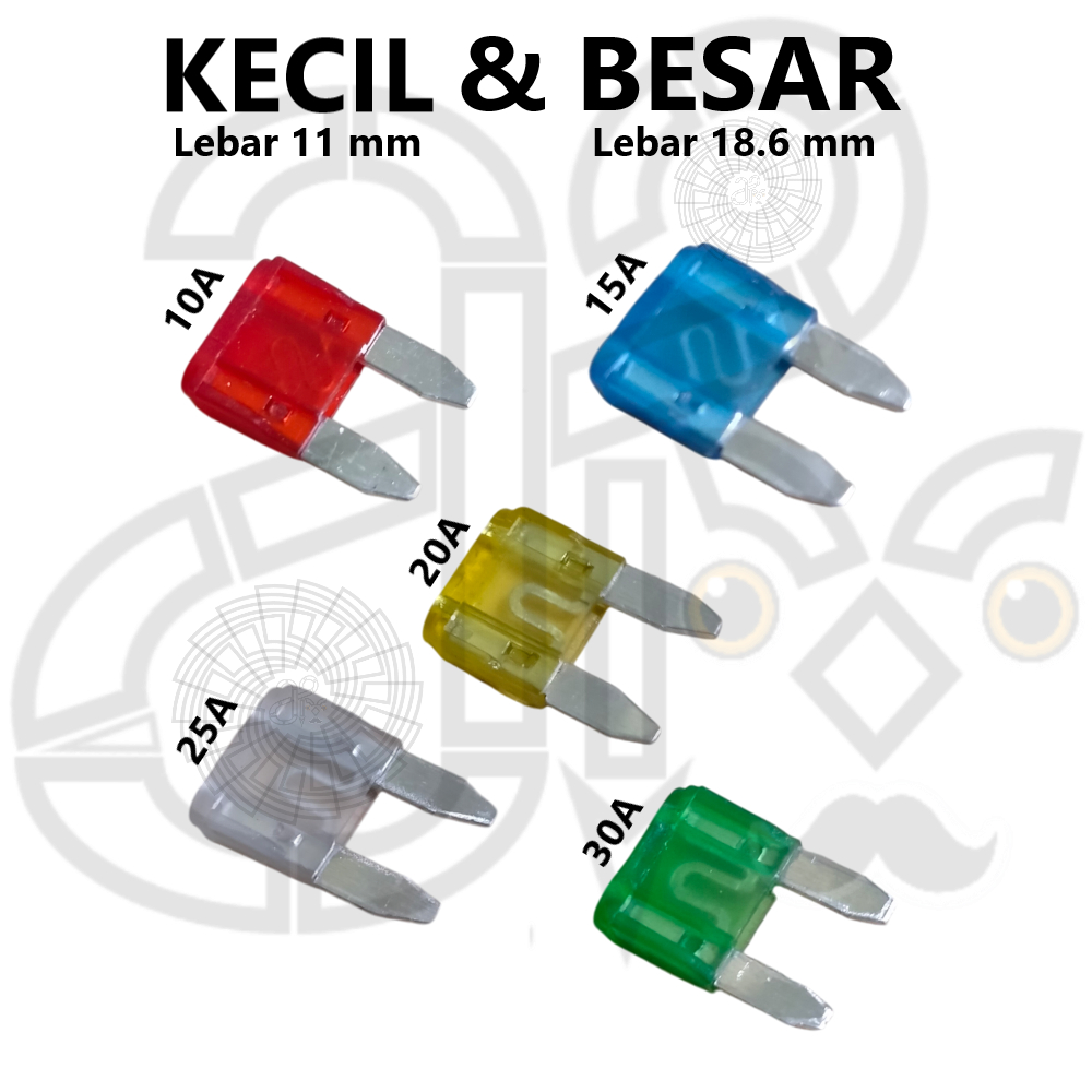 Jual Skring Sekring Fuse Tancap Kecil & Besar / Fuse Mobil / Fuse Motor ...