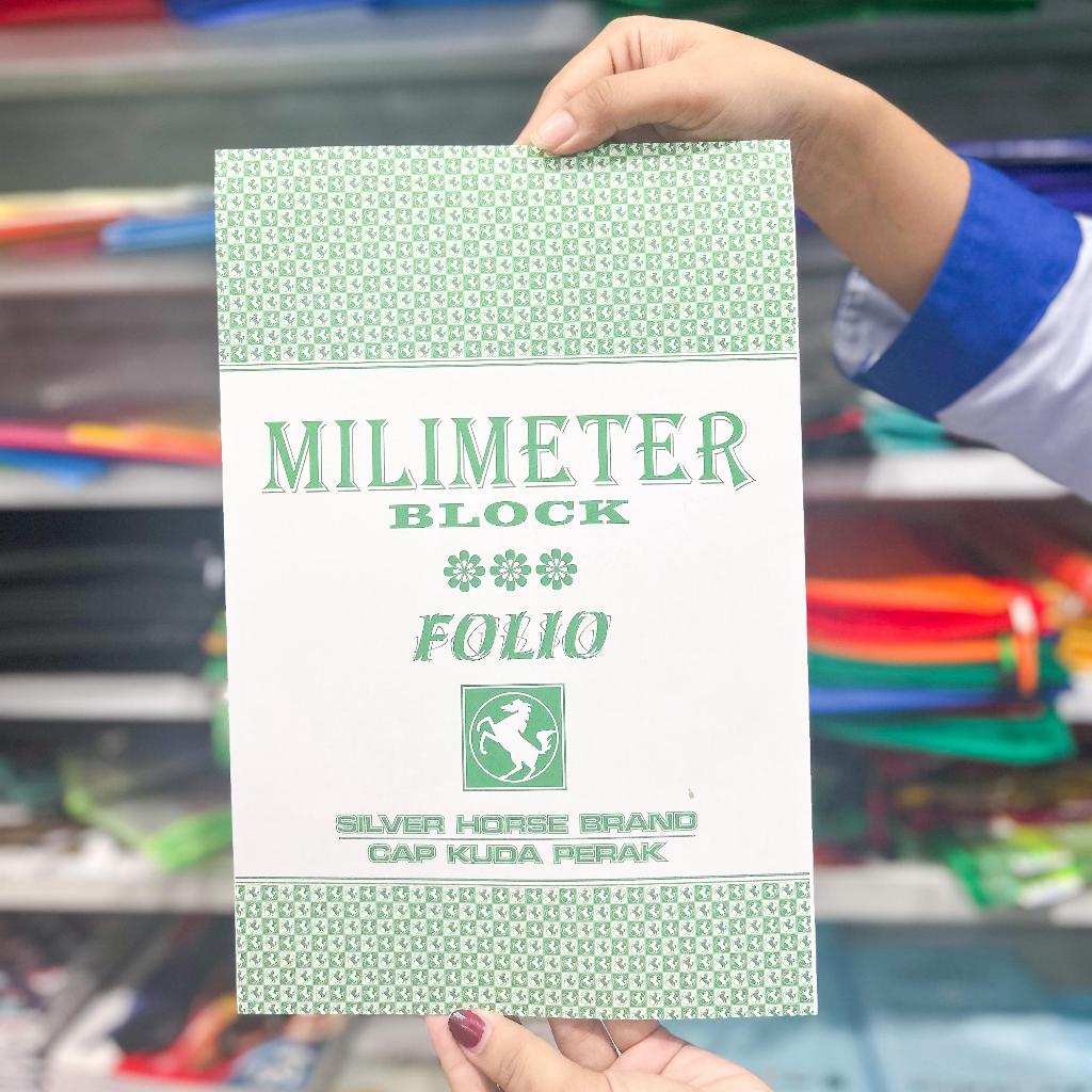 Jual Buku Milimeter Block Silver Horse /Buku Blok Plot Grafik /Book ...