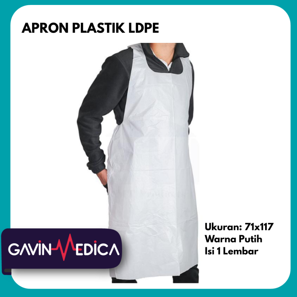 Jual APRON DISPOSABLE - Apron Putih Medis Non-Medis Sekali Pakai - 1's ...