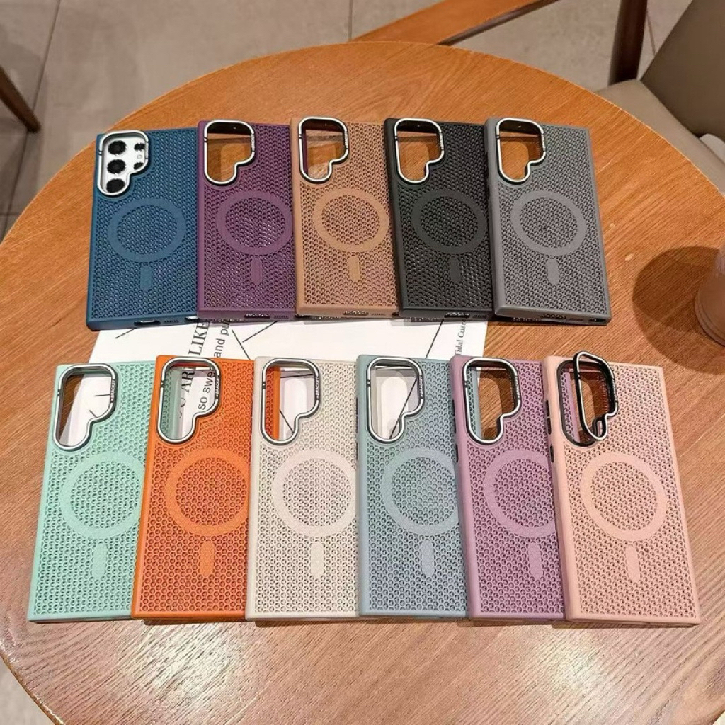 Jual E05HC Case Honeycomb Anti Heat Kick Stand for Samsung S25 Ultra ...