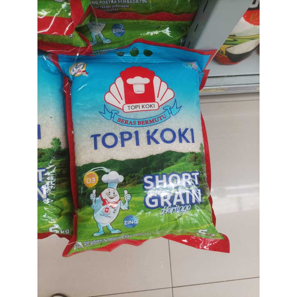 Jual Beras Topi koki kemasan 5 kg Beras super Beras Premium | Shopee ...