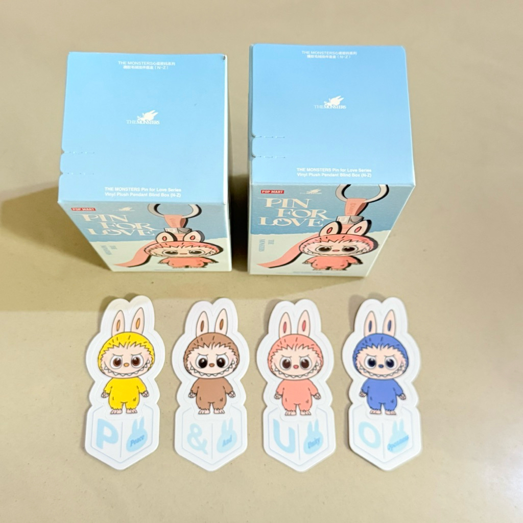 Jual (READY STOCK SELECTED) POP MART LABUBU PIN FOR LOVE ORIGINAL LABUBU V4 ALPHABET NEW ARRIVAL ...