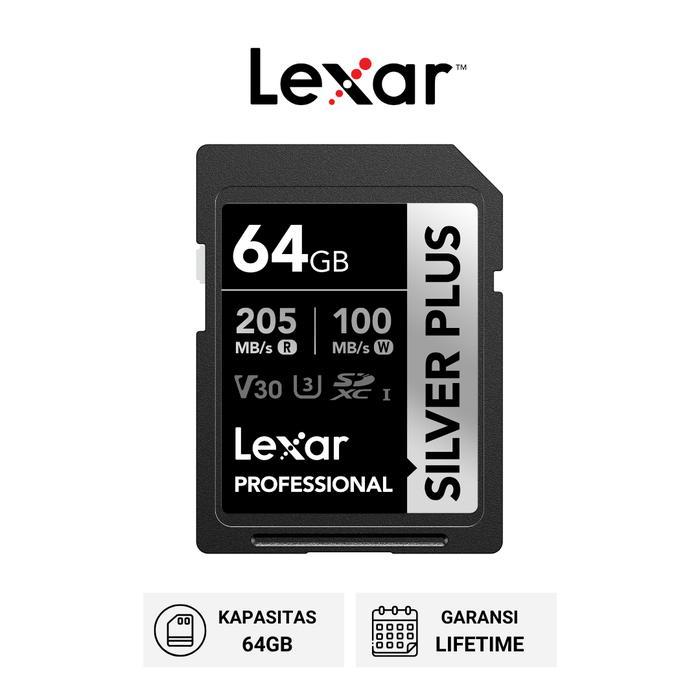 Jual Lexar Professional Silver Plus SDXC / SD Card 64Gb / 128Gb / 256Gb ...