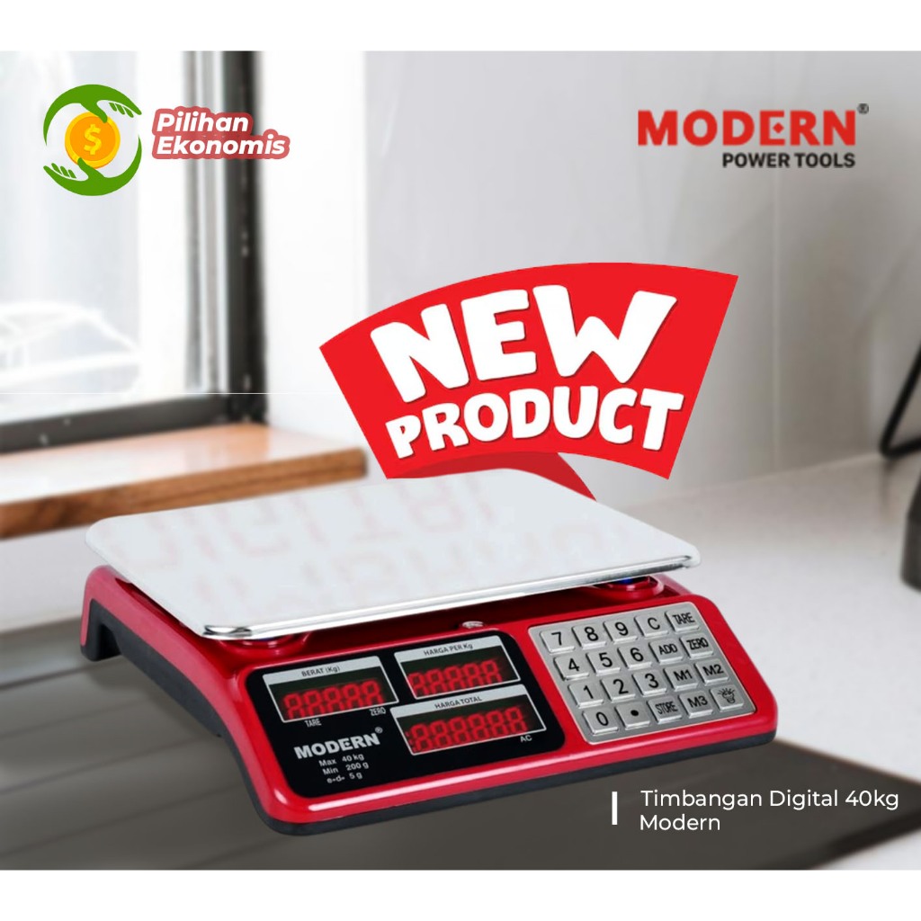 Jual Modern Timbangan Digital 40KG - Digital Scale 40kg | Shopee Indonesia