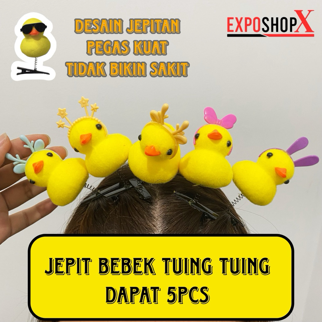 Jual JEPIT RAMBUT BEBEK TUING TUING / Jepit Rambut Anak lucu / Jepitan ...