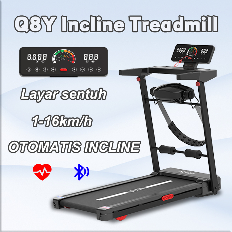 Jual [Otomatis Incline] Treadmill Portable Q8Y Treadmill Electric Low ...