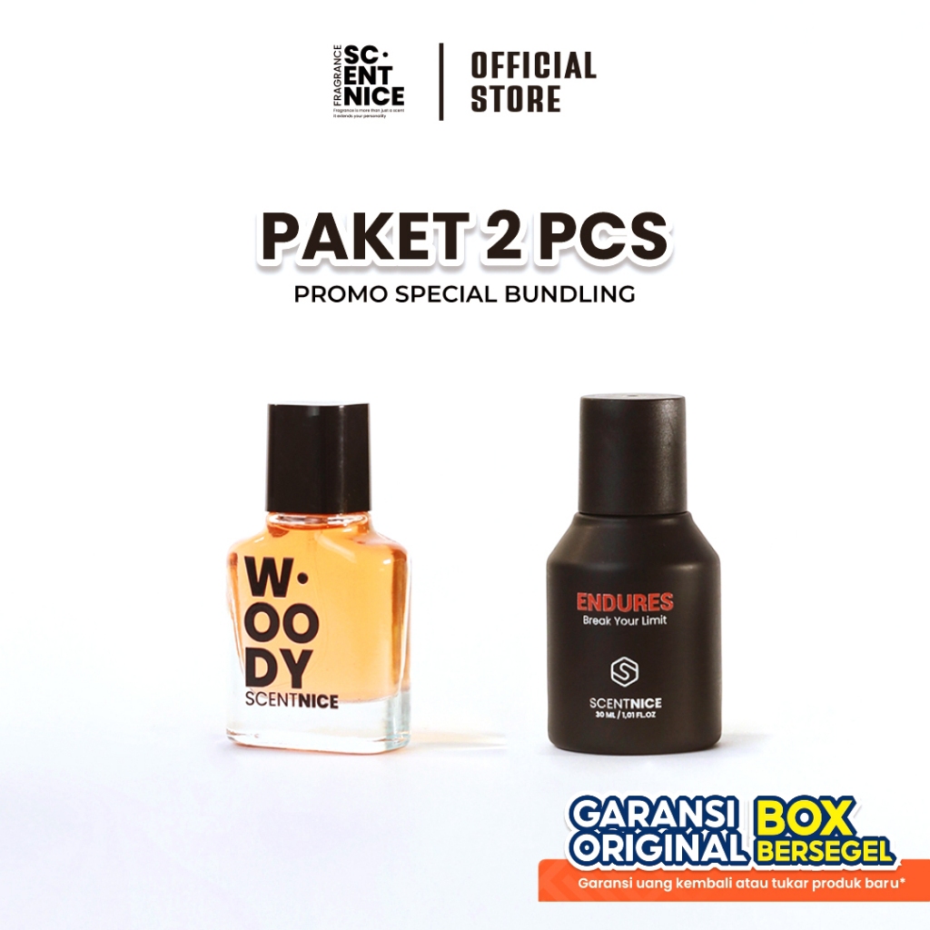 Jual SCENTNICE Paket Parfum Pria Bundling 2 Botol Woody Endures EDP Eau ...