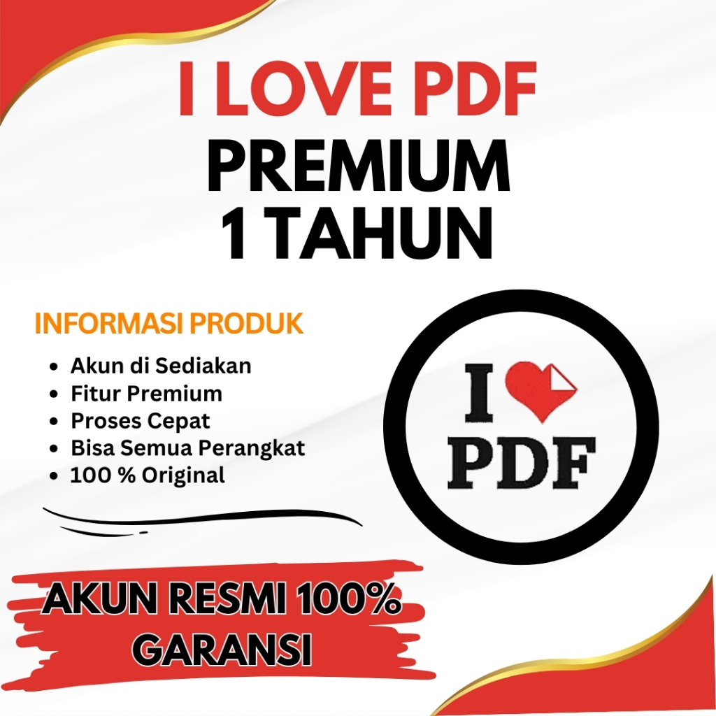 Jual ILove PDF Premium 1 Tahun Akun Resmi Bergaransi | Ilovepdf Merge/Edit PDF to Word ...