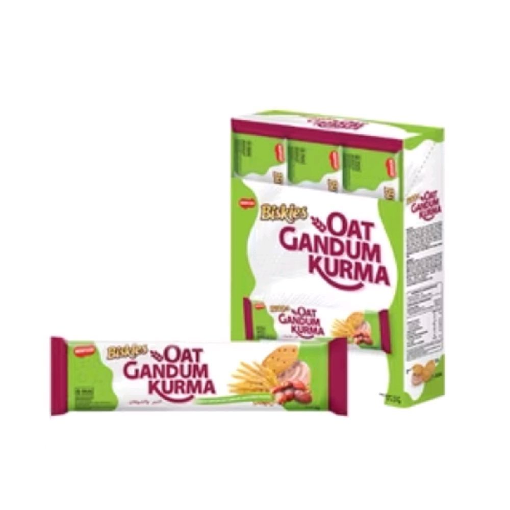 Jual Biskies Sandwich Crackers OAT GANDUM KURMA 27 Gram Biskuit - Beli ...