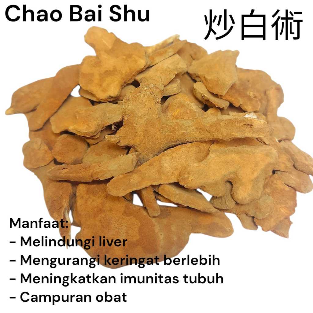 Jual Chao Bai Zhu / Chao Bai Shu / Cha Pek Cuk / Pek Tuk - Atractylodes ...