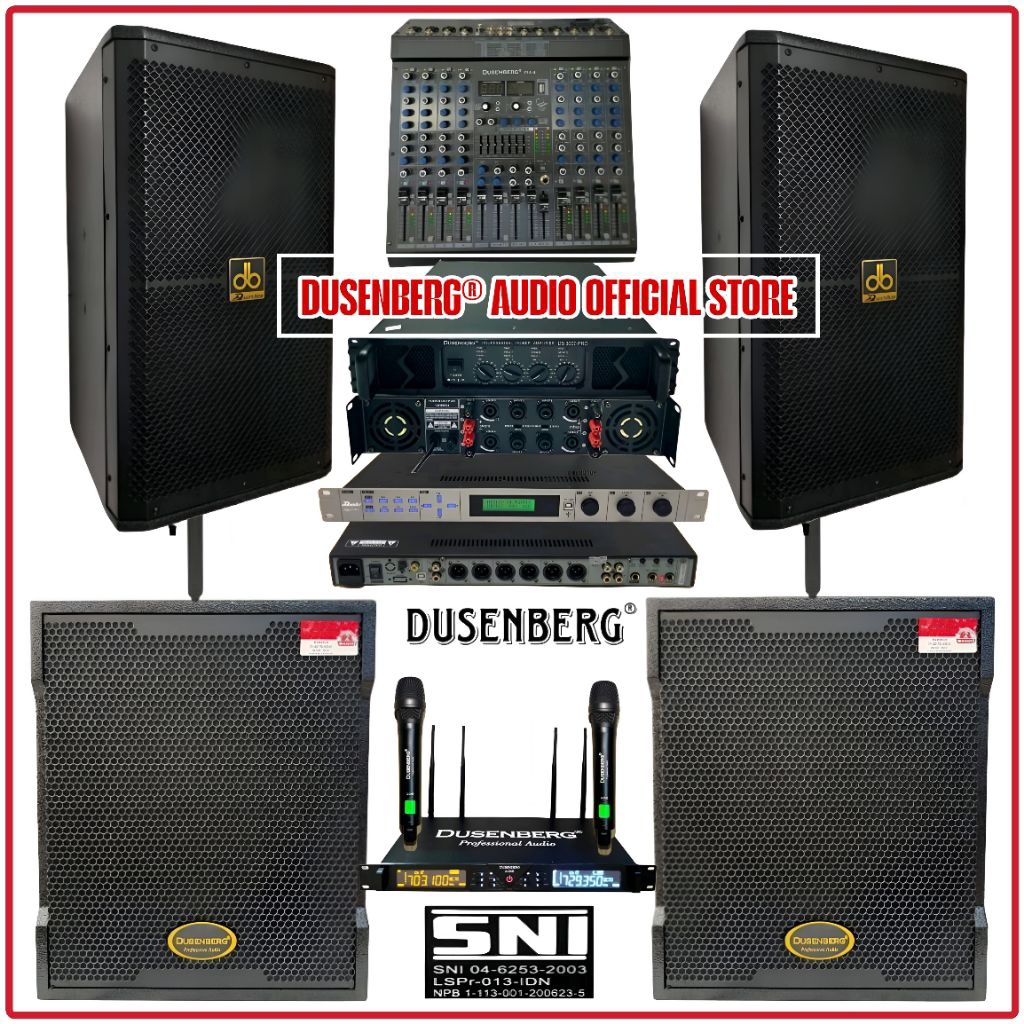 Jual PROMO NEW PAKET SOUND SYSTEM PROFESSIONAL,2 DUSENBERG SUBWOOFER 12 ...
