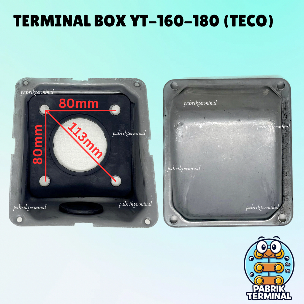 Jual Kotak Terminal Dinamo TECO YT-160-180 (80x80mm) | Shopee Indonesia