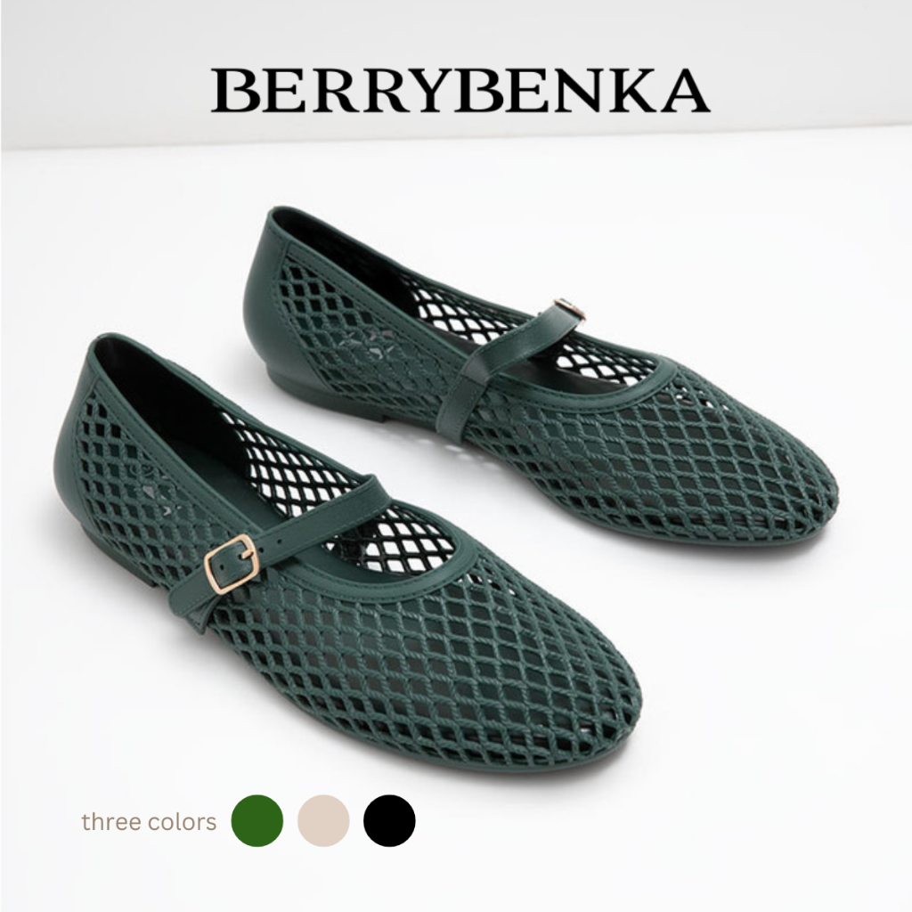 Jual Berrybenka - Sepatu Flatshoes Wanita Sofia Mashea Mesh Mary Jane ...
