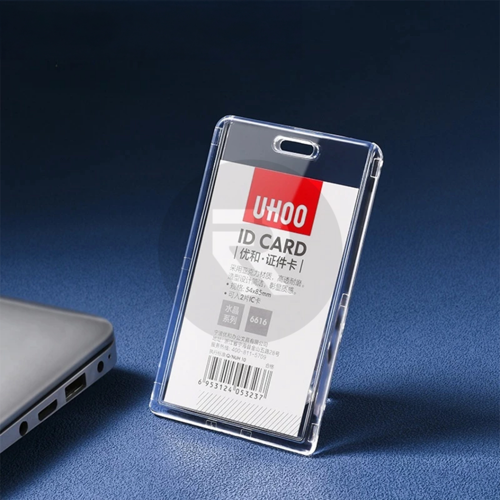 Jual Akrilik Id Card Holder 2 Sisi Transparan Bening || Acrylic Id Card ...