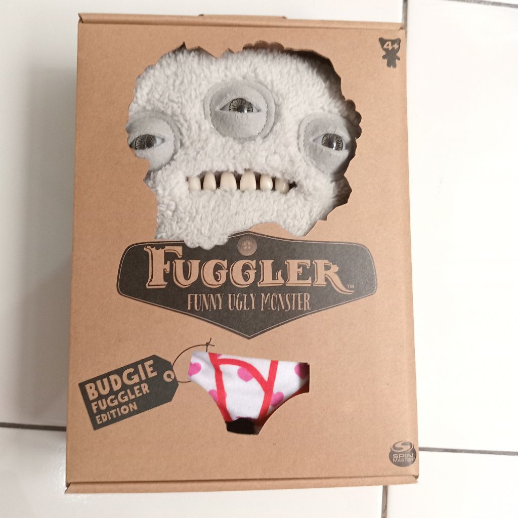 Jual boneka fuggler annoyed alien budgie edition white grey color ...