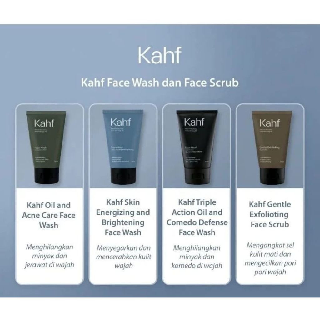 Jual Kahf Men Face Wash 100ml | Shopee Indonesia