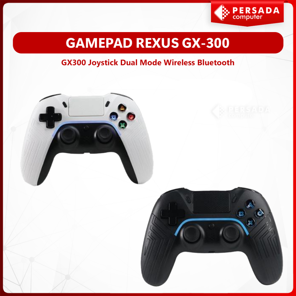 Jual Gamepad Rexus GX-300 l GX300 Joystick Dual Mode Wireless Bluetooth ...