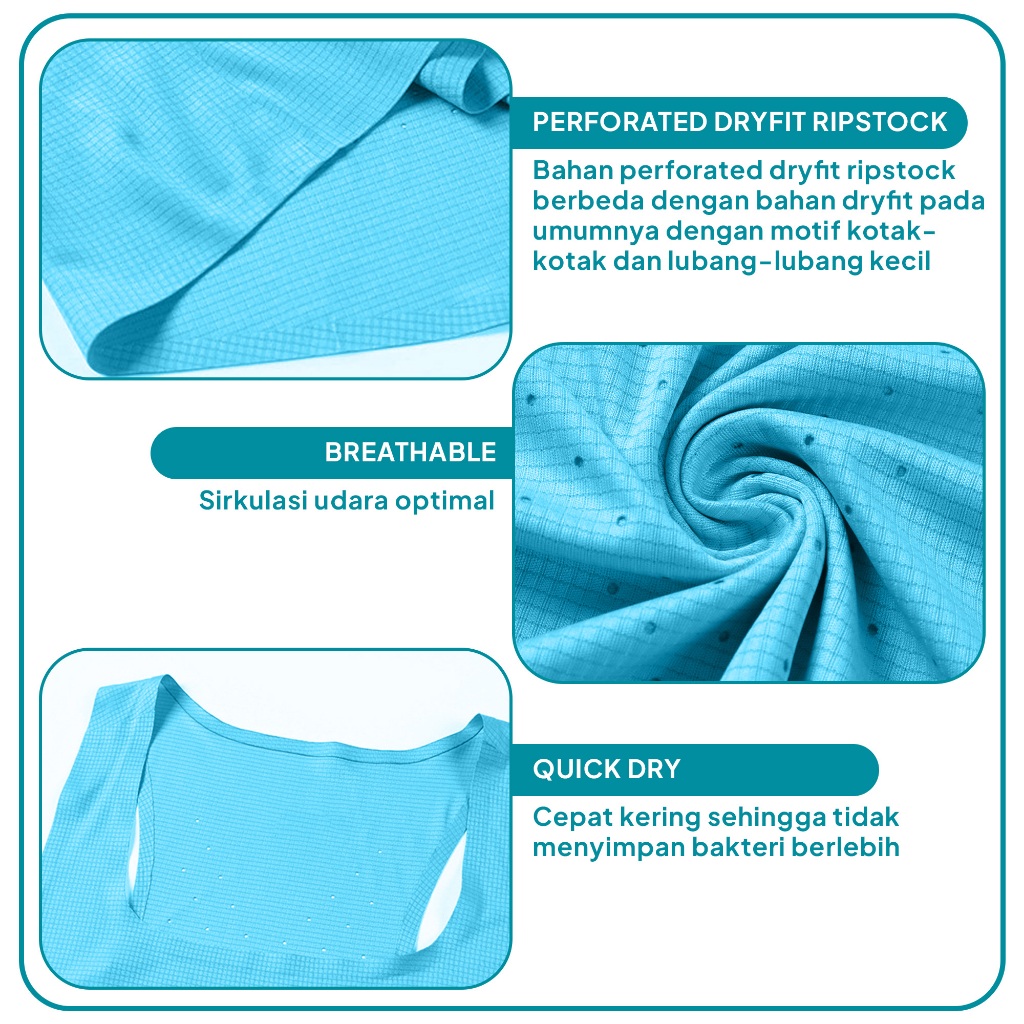 Jual Elfs Active Men's Running Singlet AERO V2 Perforated Seamless ...