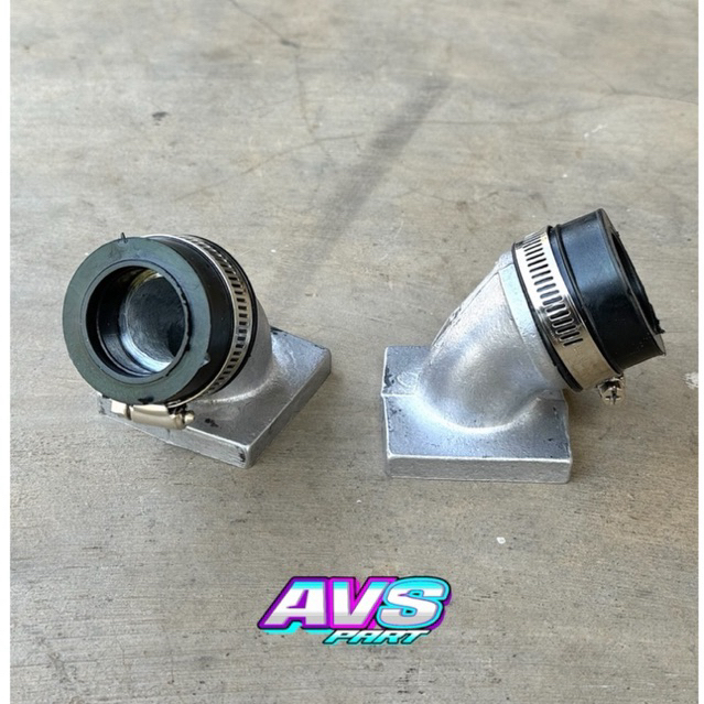 Jual INTAKE MANIFOLD BEBEK MIRING UNIVERSAL PE PWK 28 30 32 34 35 ...