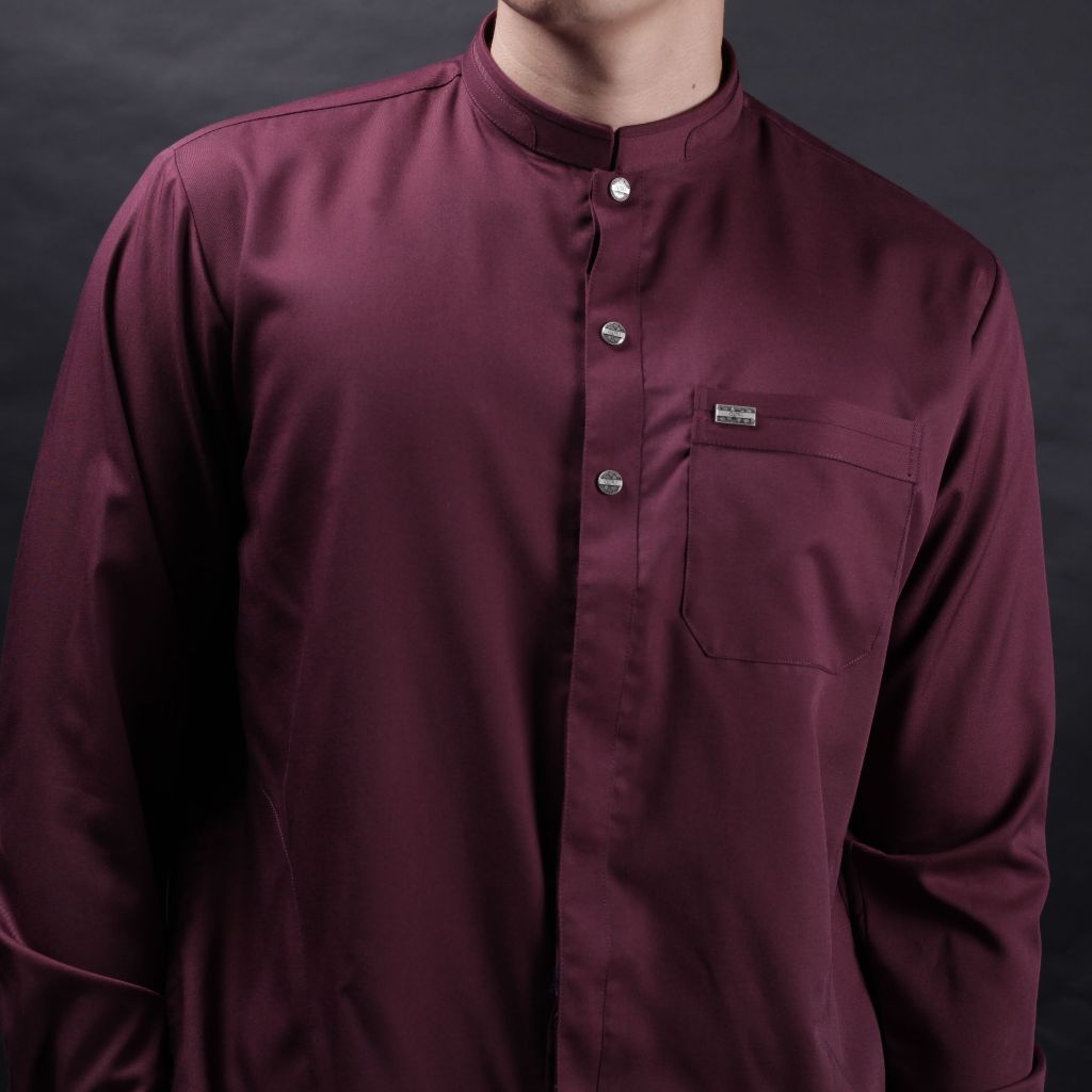 Jual Qori Apparel Signature Muadz bin Jabal MDZ-2 Baju Koko Casual Pria ...
