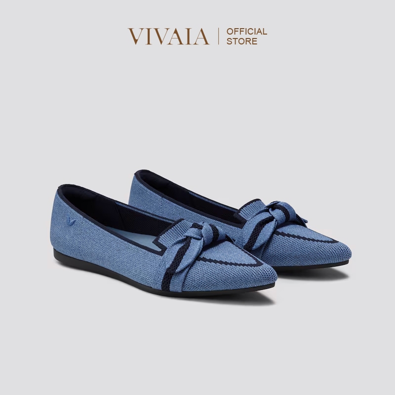 Jual VIVAIA Sepatu Wanita Pointed-Toe Bow Loafers (Michelle 2.0 ...