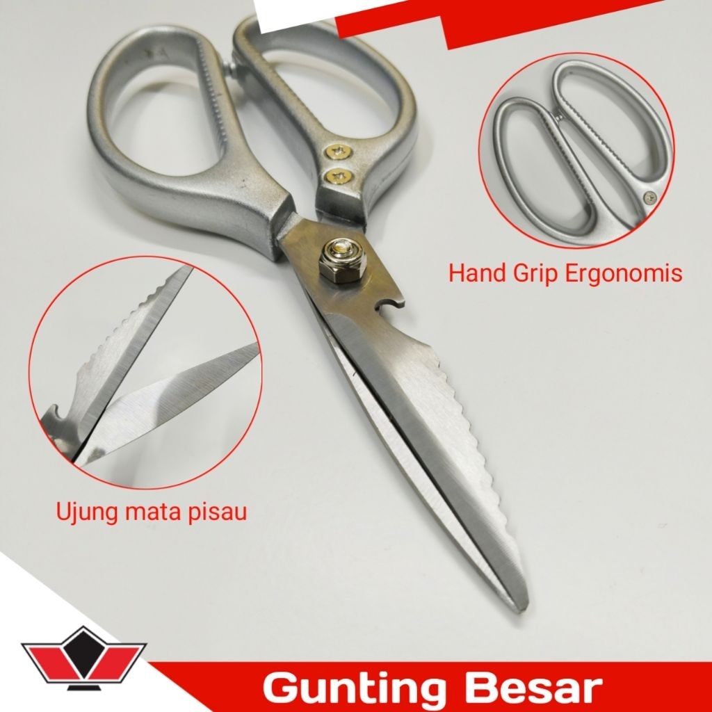 Jual GUNTING STAINLESS BESAR MULTIFUNGSI SERBAGUNA SK - 5 DENGAN GERIGI ...