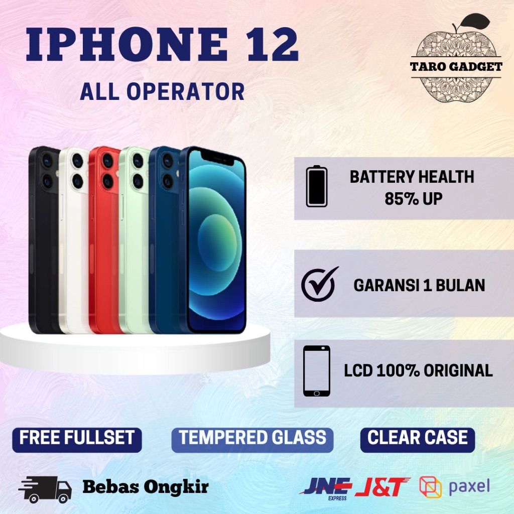 Jual IPhone 12 64GB Inter All Operator / Wifi Only / Bea Cukai Like New ...