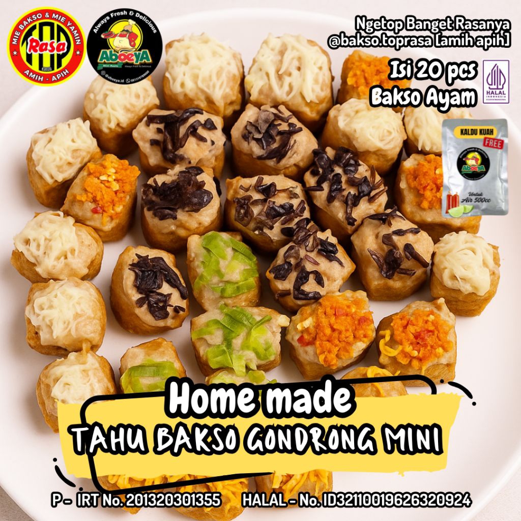 Jual Frozen Food | Tahu Bakso MINI KECIL Topping Mix Isi 20pcs Tahu ...