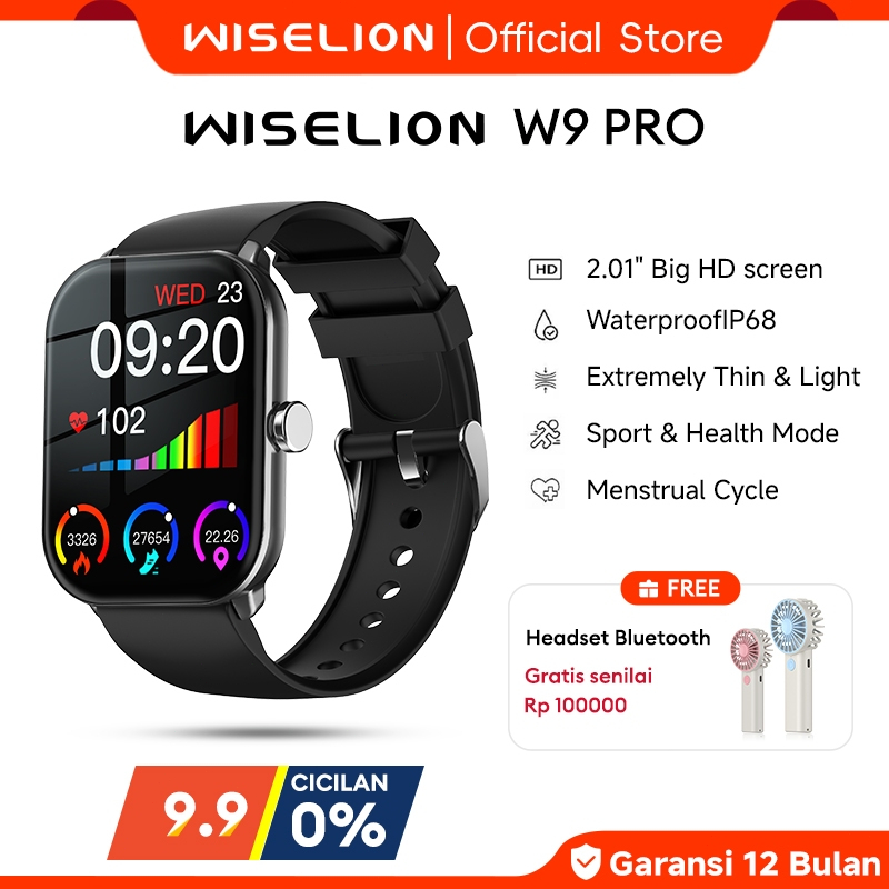 Jual WISELION W9 Pro Fashionable Smartwatch - Women Health Monitoring ...